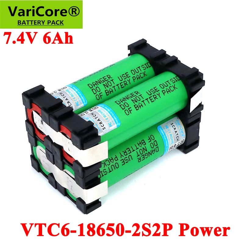 VariCore 5V/7.4V 18650 VTC6 2S1P 3000mAh 2s2p 6000... – Grandado