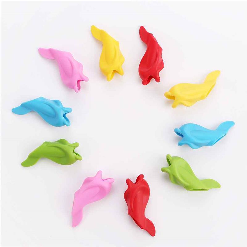10PCS Pen Pencil Dolphin Grip Kids Handwriting Com... – Vicedeal