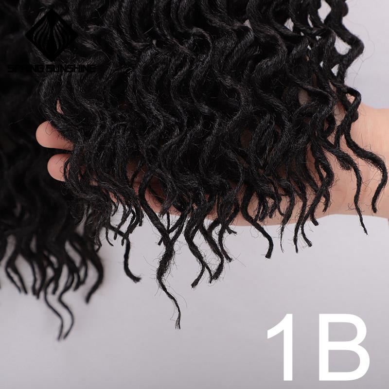 Spring sunshine 18Inch Goddess Faux Locs Curly Cro... – Grandado