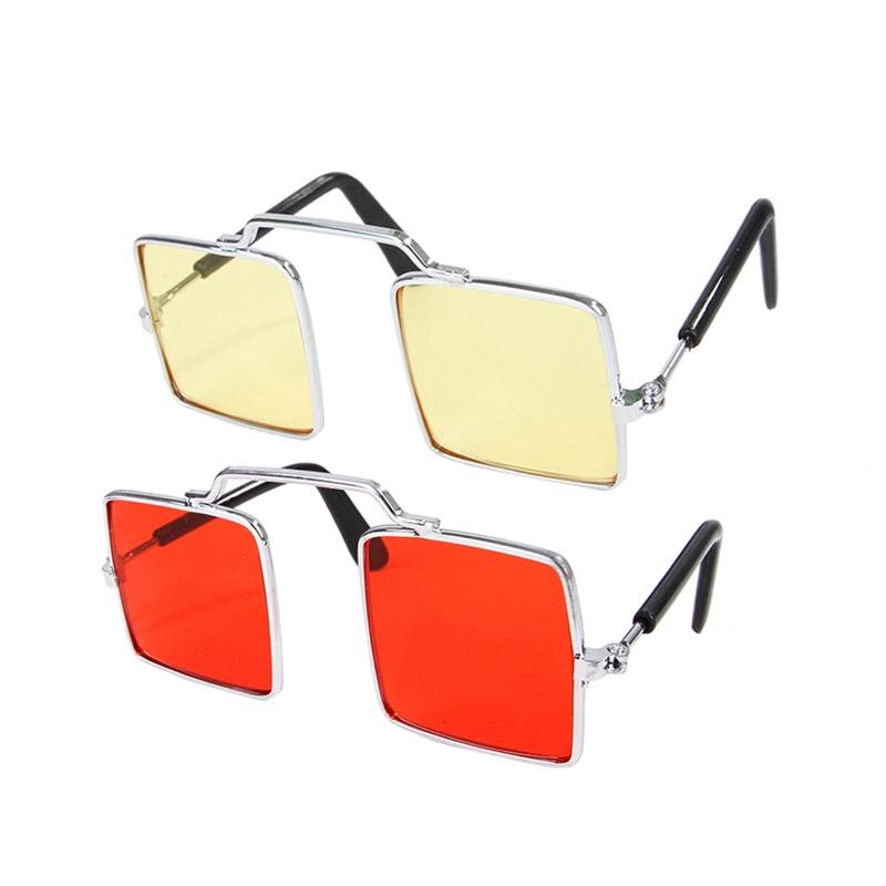 2PCS Pet Cat Glasses Square Lens Eyeglasses Quirky... – Grandado