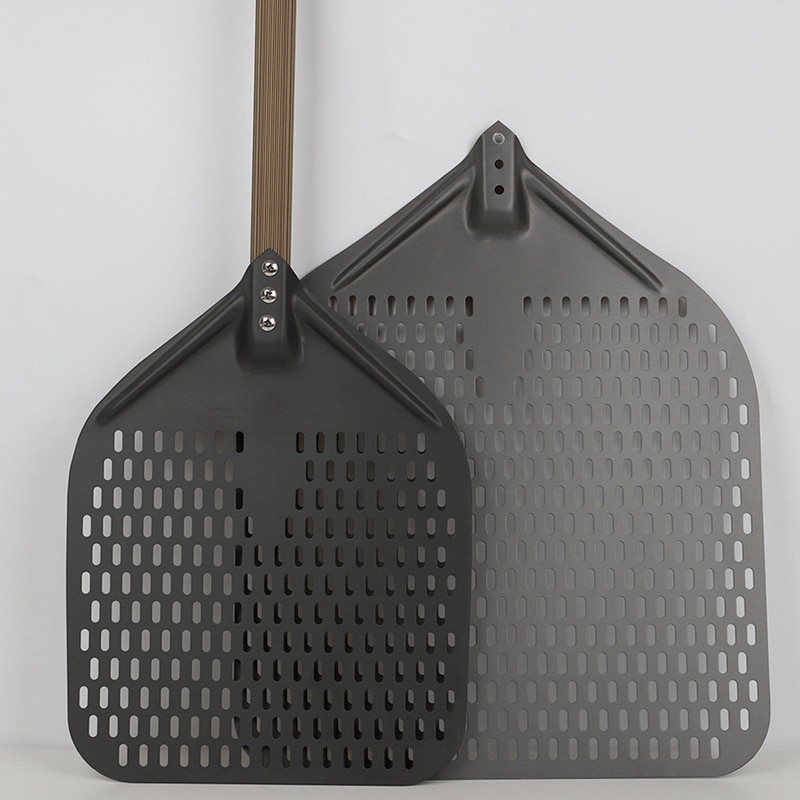 LBER 14 Inch Rectangular Pizza Shovel,Perforated P... – Grandado