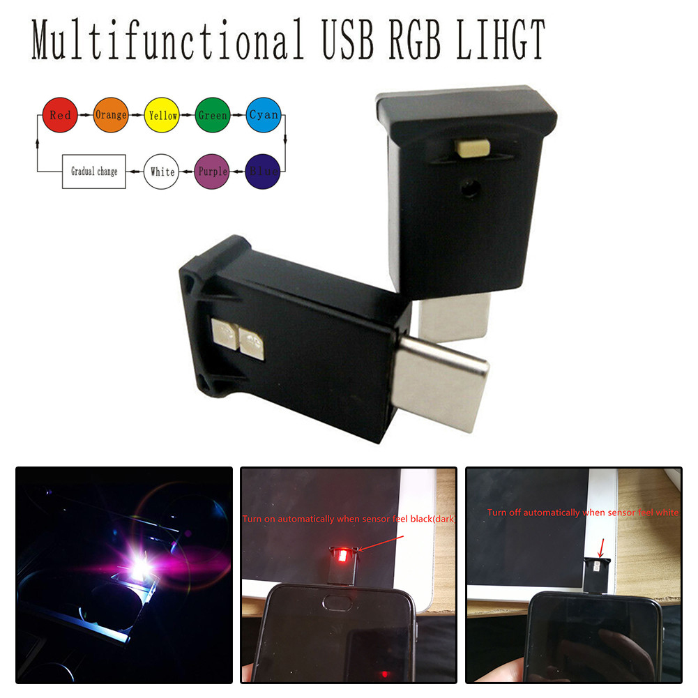 USB-C Type-C LED-interieurverlichting Neon Sfeer O... – Grandado