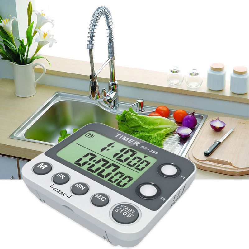 2 Group Timer Stopwatch Kitchen Cooking Timer Port... – Vicedeal
