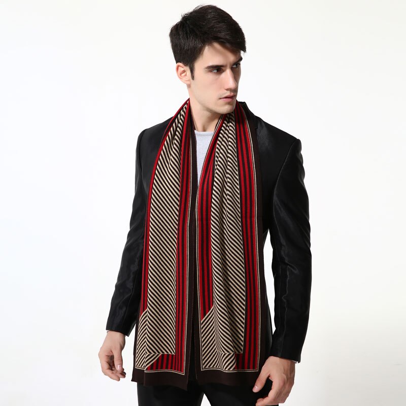 [VIANOSI] Wool Scarf Men Winter Brand Plaid Scarf ... – Vicedeal