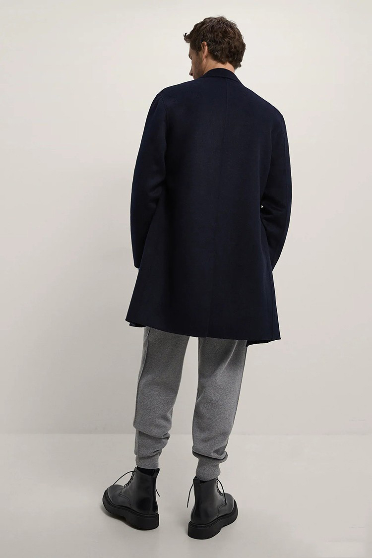 winter In the long Men's wool overcoats – Grandado