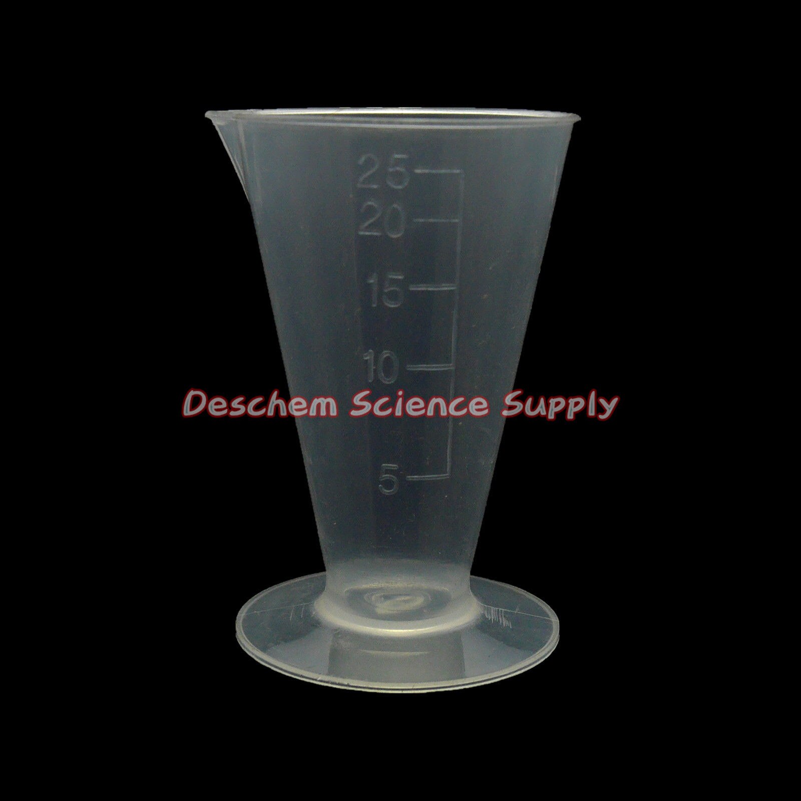2PCS 25mL Plastic Conical Measuring Cup Lab Chemic... – Grandado