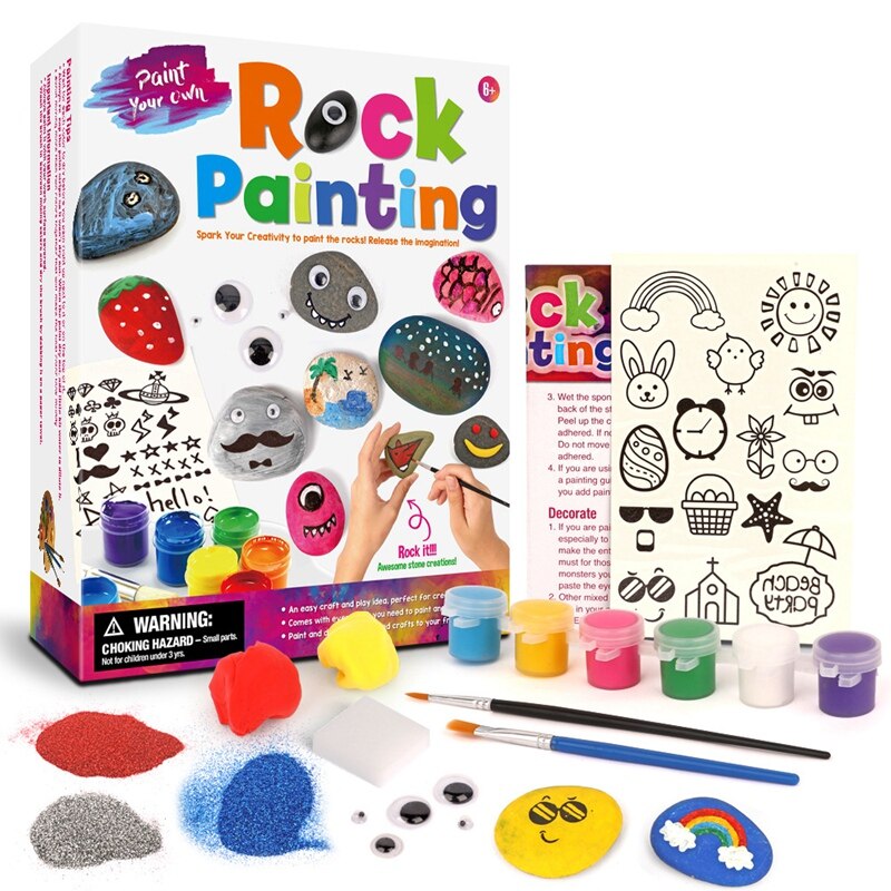 Rock Painting Colorful ic Stone Craft Art Paint Gr... – Vicedeal