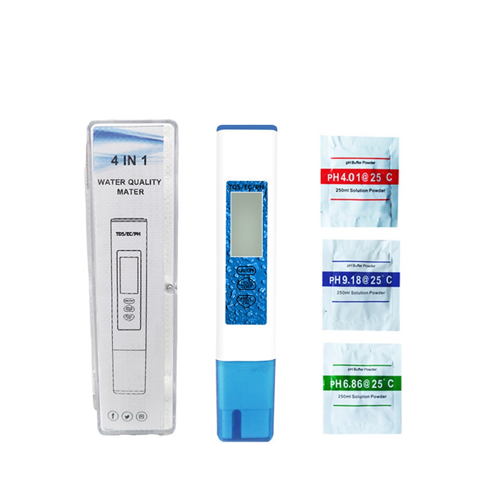 4-in-1 Digital Ph Meter Pen Multi-function PH/ TDS... – Grandado