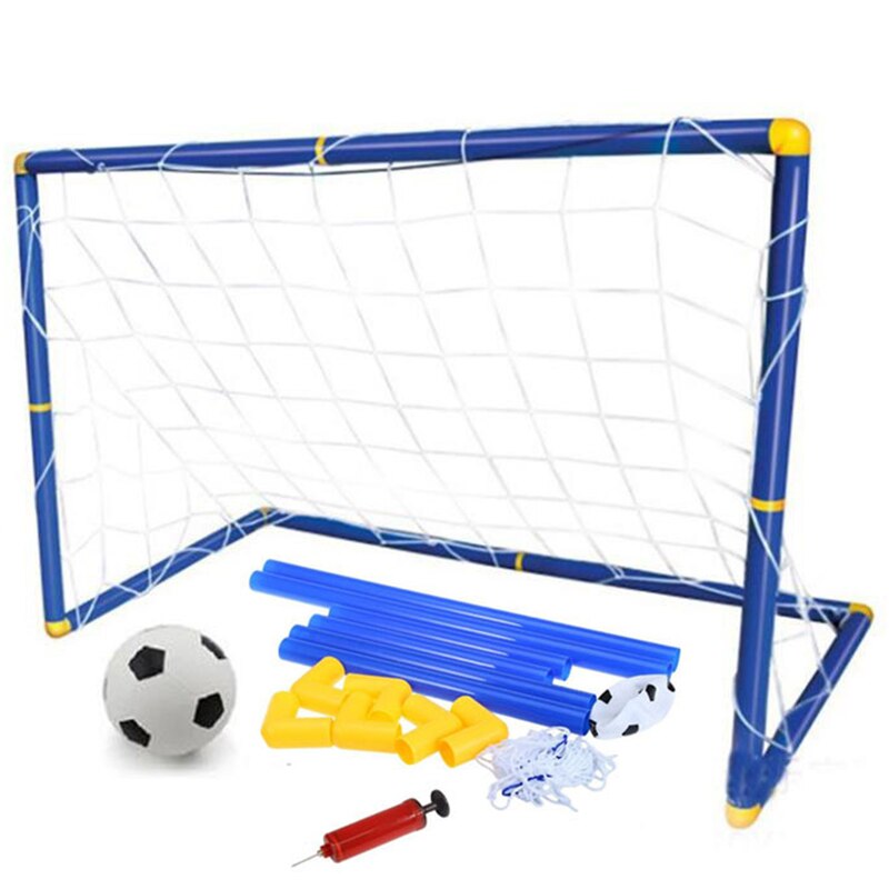 Folding Mini Football Soccer Ball Goal Post Net Se... – Grandado