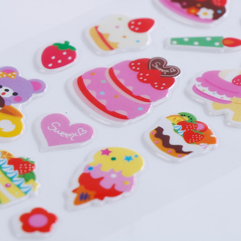 8pcs/lot Sheets Stickers Cute Cartoon Candy Food K... – Vicedeal