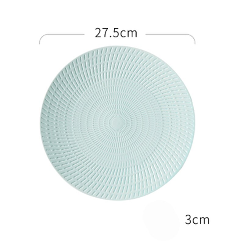 Nordic style matte ceramic plate shallow plate cak... – Vicedeal