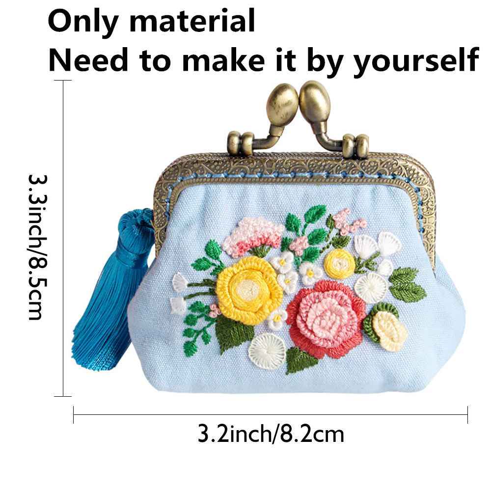 DIY Embroidery Kit For Beginners Unfinished Flower... – Grandado
