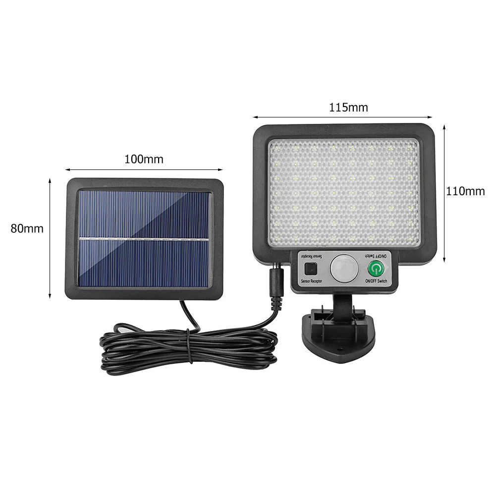 LED/COB Solar Split Wall Lamp 3 Mode Solar Powered... – Grandado