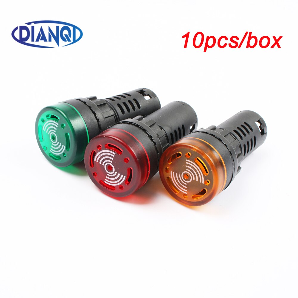 10pcs/lot Red AD16-22SM 12V 24V 220V 22mm Flash Si... – Vicedeal