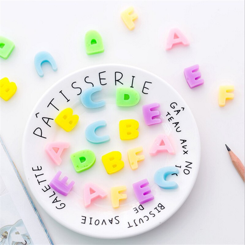 6PCS/Bag Cute Alphabet Eraser Learning Stationery ... – Grandado