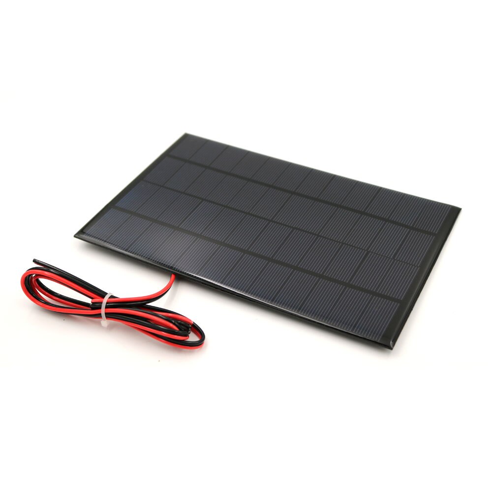12v 4.2w solcellepanel med 100cm forlengende ledni... – Vicedeal