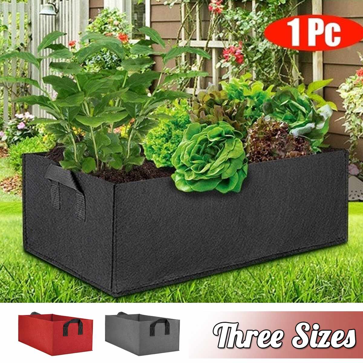 Fabric Raised Garden Bed 50 Gallons Round Planting... – Grandado
