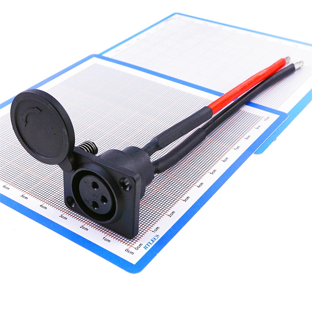 Battery Charger Port 3Pin XLR Inline Plug Adapter ... – Vicedeal