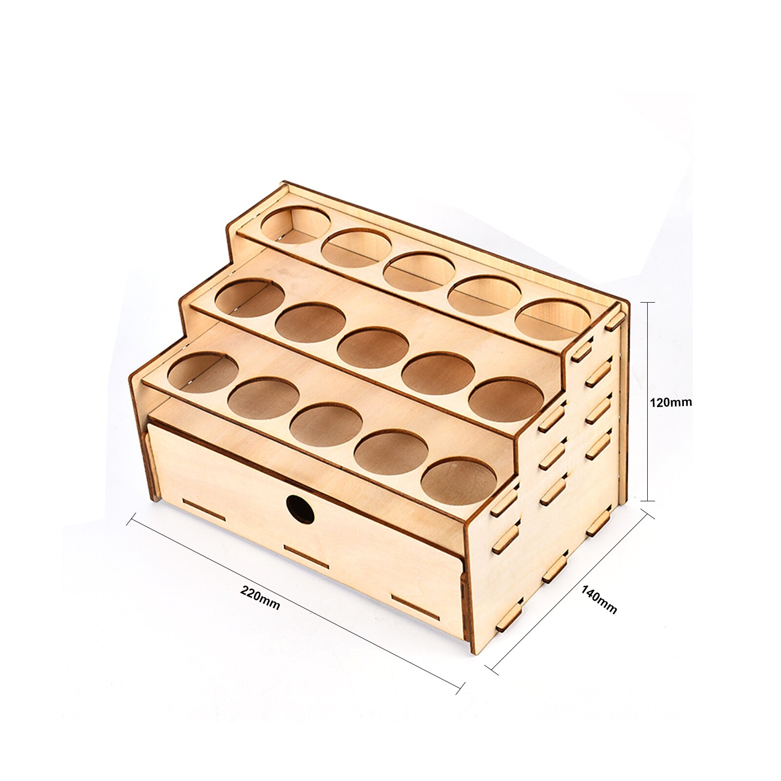 15 Holes DIY Wooden Modular Paint Rack Paint Tool ... – Vicedeal
