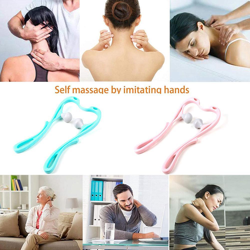Neck Massager Tool Pressure Relieve Hand Roller Ma... – Vicedeal