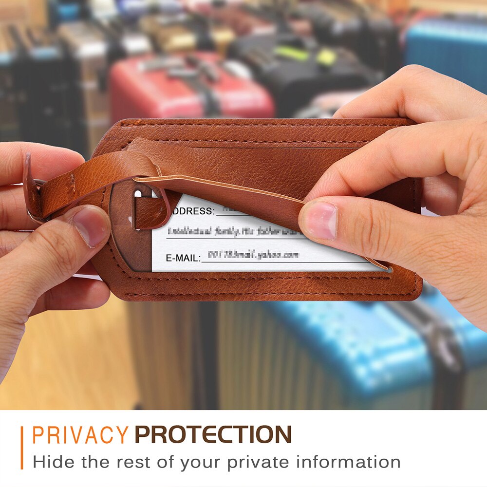 Luggage Tag Solid Travel Suitcase Bag ID Card Tags... – Grandado