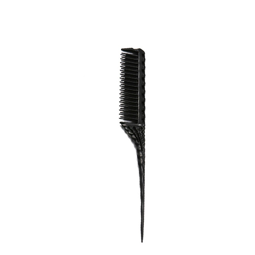 3-Row Teeth Teasing Comb Detangling Brush Rat Tail... – Grandado