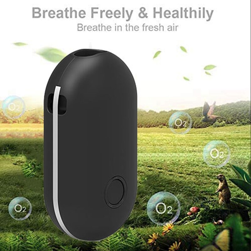 USB Portable Wearable Air Purifier Personal Mini A... – Grandado