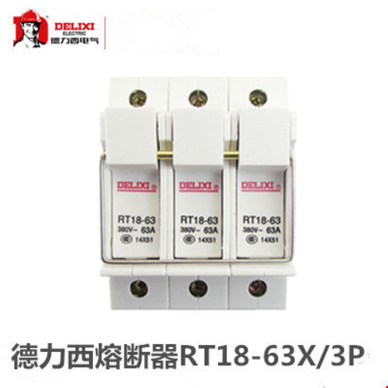 Base Fuse Holder 3P RT18-63 35mm DIN rail mount Su... – Grandado