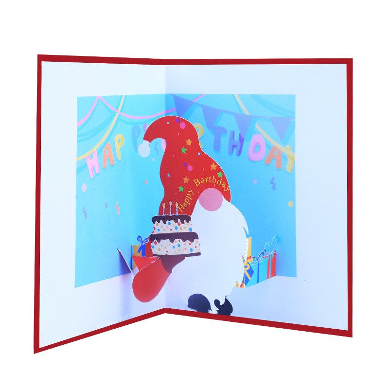 Doll Holding Cake Can Move 3D Greeting Card With E... – Vicedeal