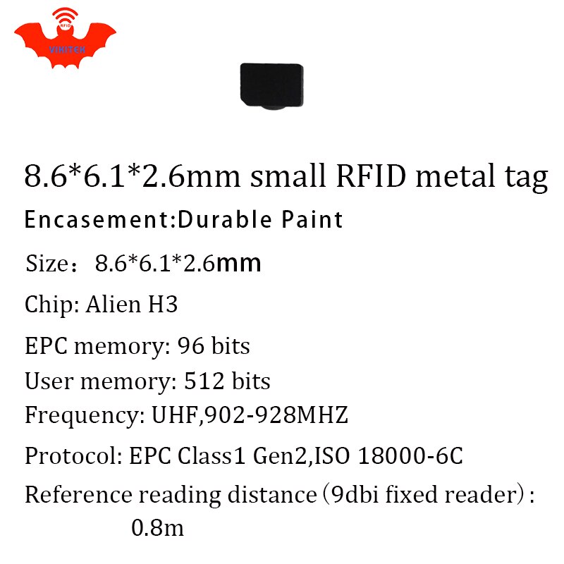UHF RFID anti-metal tag 915mhz 868mhz Alien H3 8.6... – Grandado