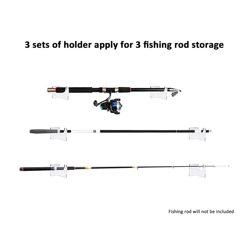 3 Sets Fishing Pole Display Stand Acrylic Fishing ... – Grandado