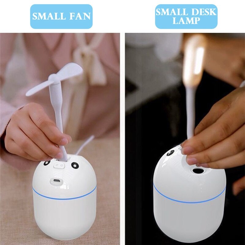 Cute Mini Ultrasonic Air Humidifier Romantic Soft ... – Vicedeal