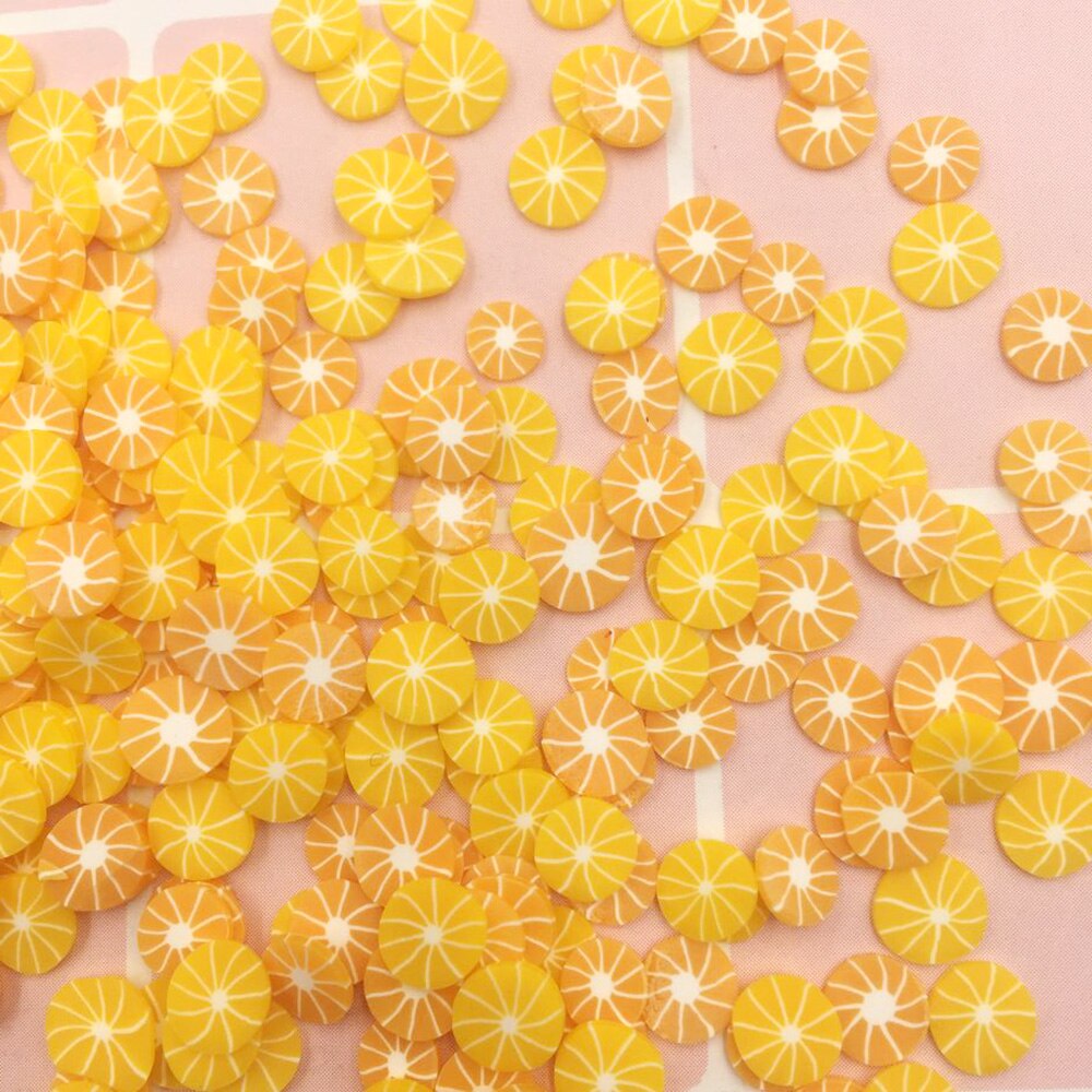 100g Polymer Clay Orange Slices Sprinkles for DIY ... – Grandado