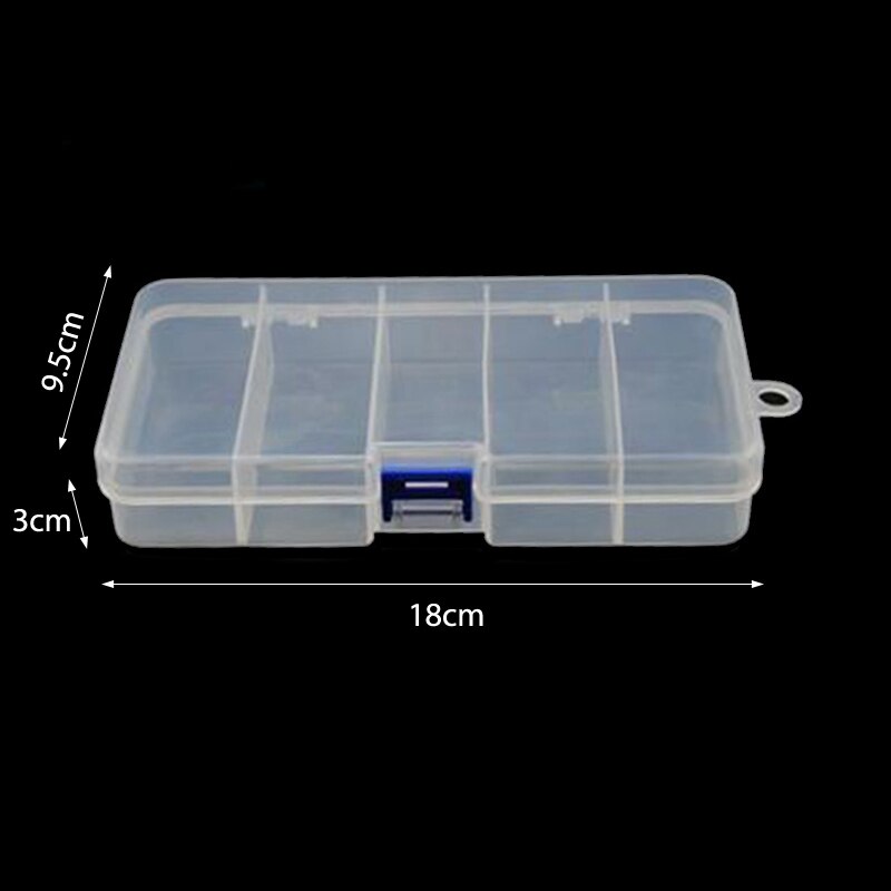 Fishing Tackle Box 5 Compartment Hook Box Fishing ... – Vicedeal