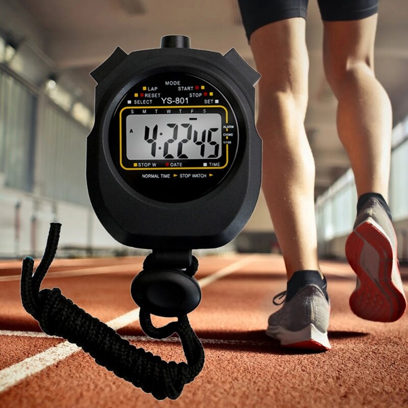 L9BE Stopwatch Timer Grote Display Met Datum Tijd ... – Vicedeal
