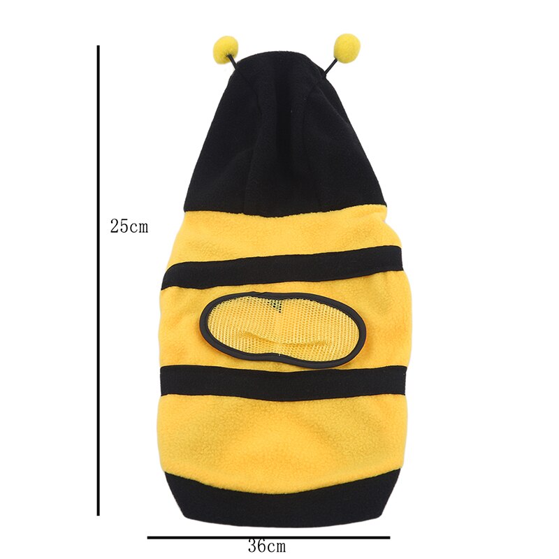 Bee Pet Puppy Coat Kleding Outfit Fleece Kleding H... – Grandado