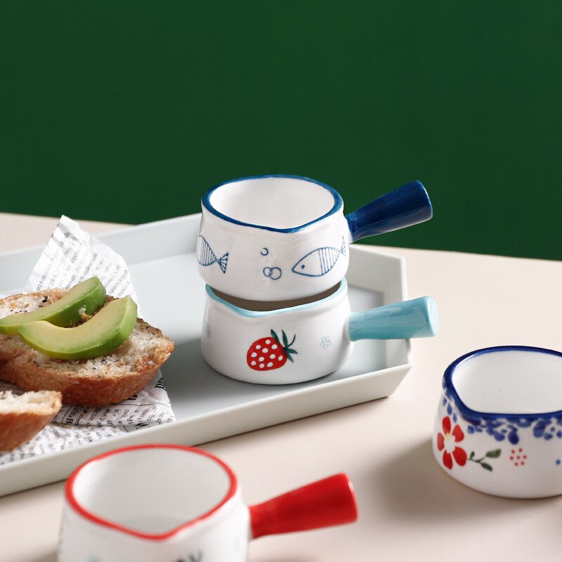 Korean And Japanese Style Ceramic Milk Pot Cute Po... – Grandado