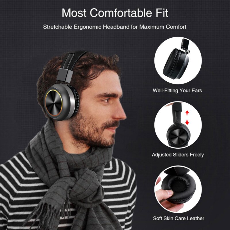 Newest HiFi Stereo Foldable Headphones Bluetooth H... – Vicedeal