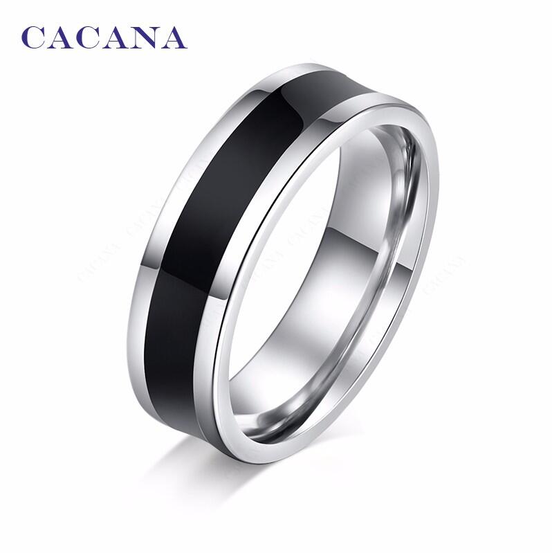 CACANA Stainless Steel Rings For Women Polishing C... – Grandado