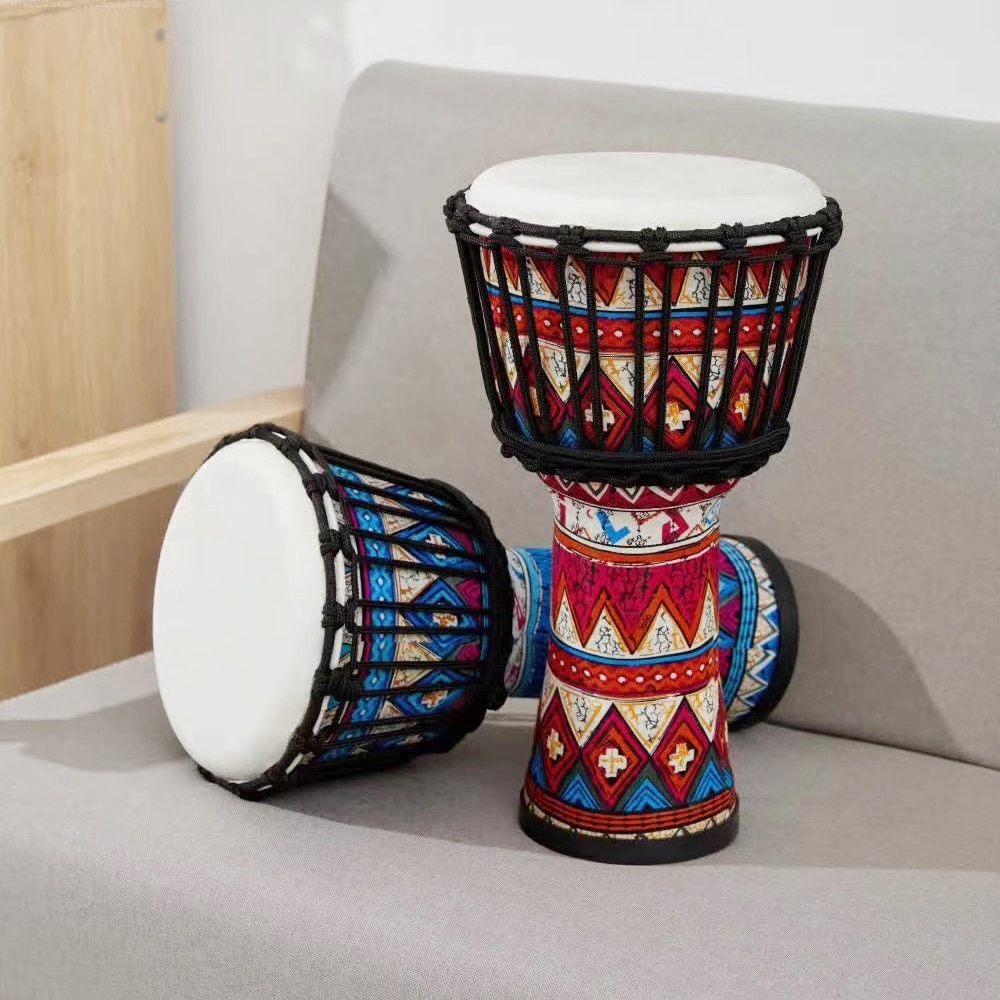 8 Inch Portable African Drum Djembe Hand Drum with... – Grandado