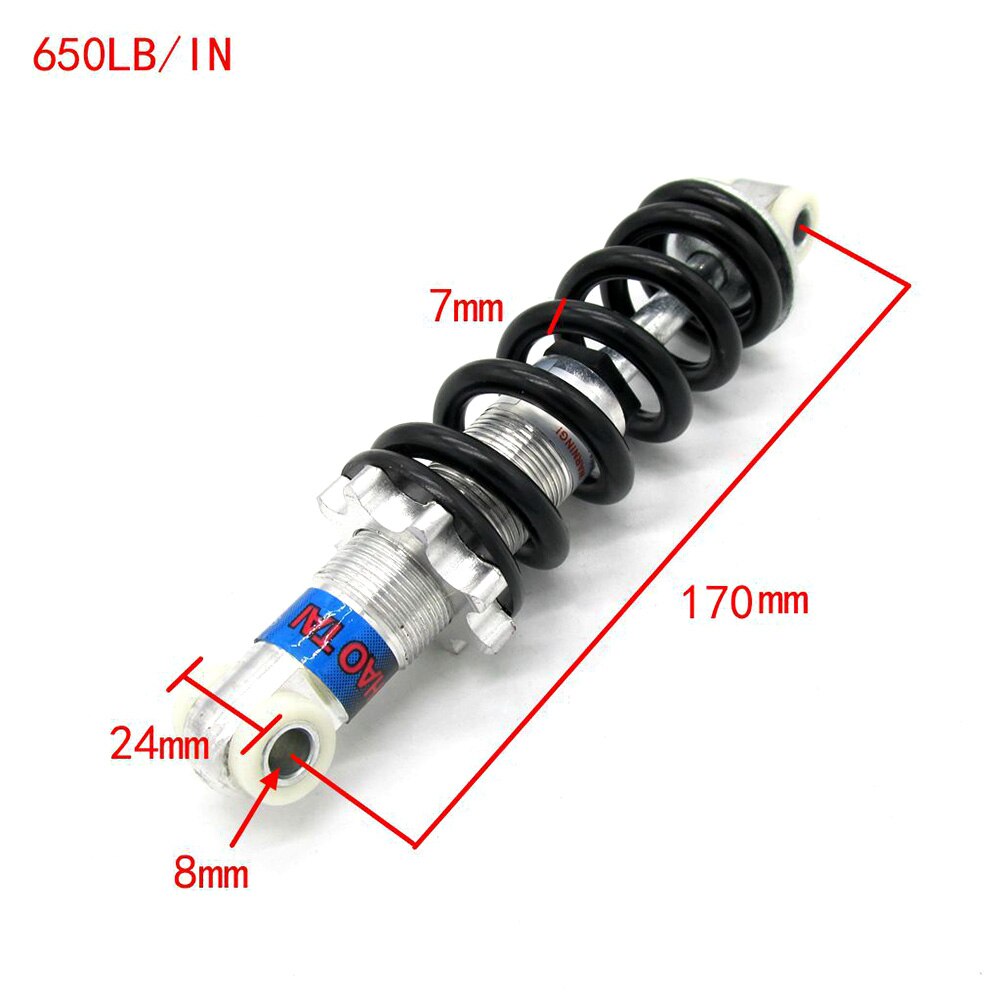 170mm 650LB/IN Aluminum Steel Rear Back Shock Abso... – Grandado
