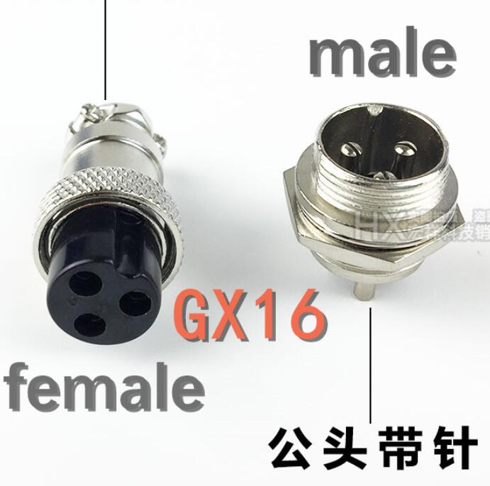 only1pcs GX16 GX16-4 4P 4Pin 16mm Male&Female ... – Grandado