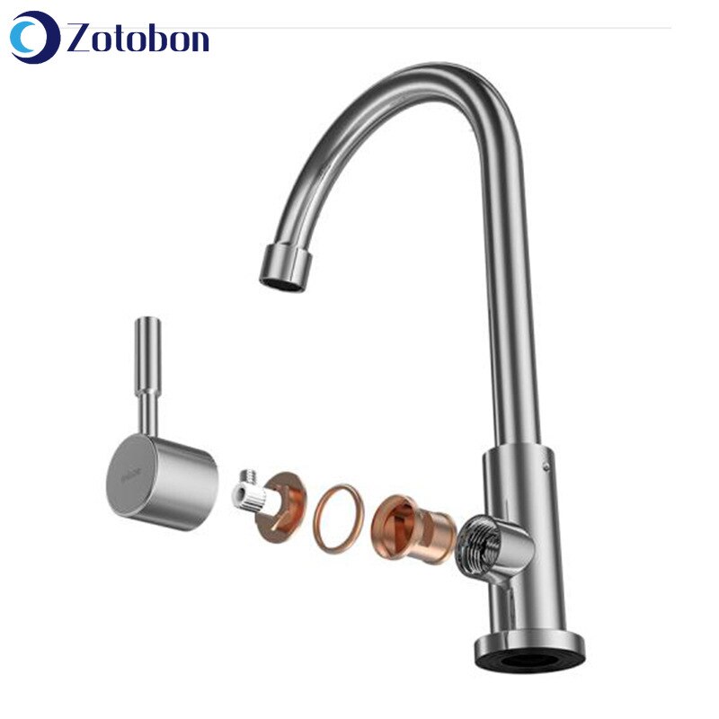 ZOTOBON Rotatable 304 Stainless Steel Faucet Singl... – Vicedeal