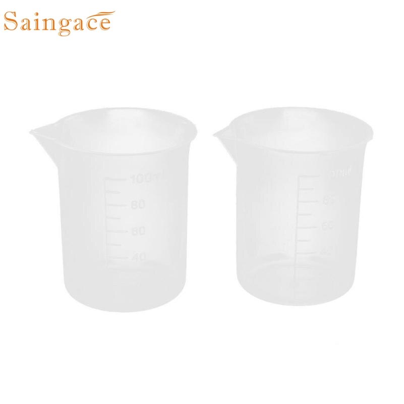 100mL Graduated Beaker Clear Plastic Measuring Cup... – Grandado