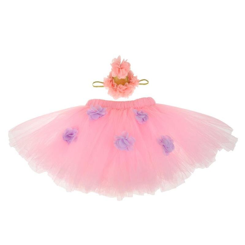 2pcs Baby Girls Princess Flower Dance Tutu Skirt H... – Grandado