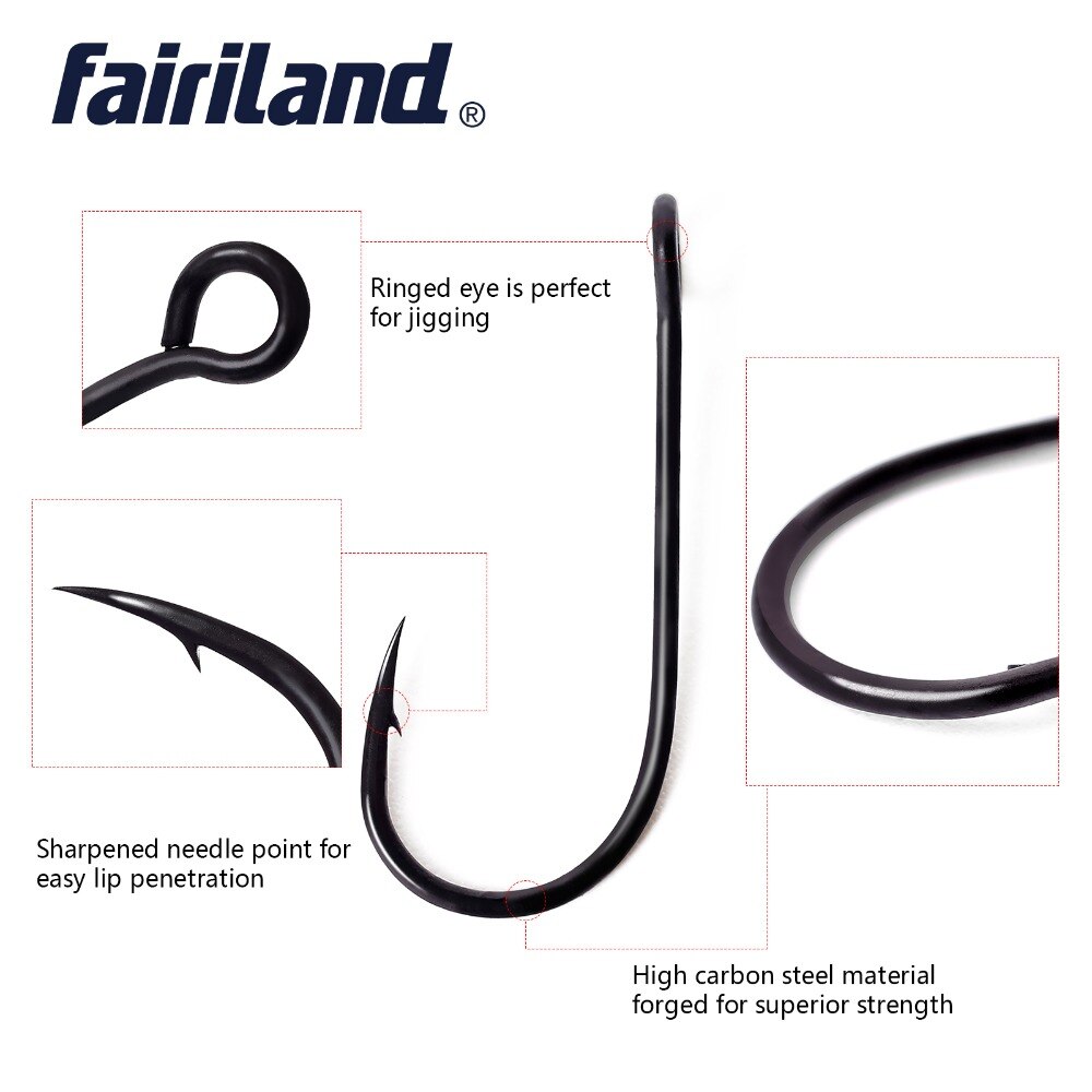 10pcs Spinner Blade Worm Hook 2# 4# 6# 8# 10# Stra... – Vicedeal