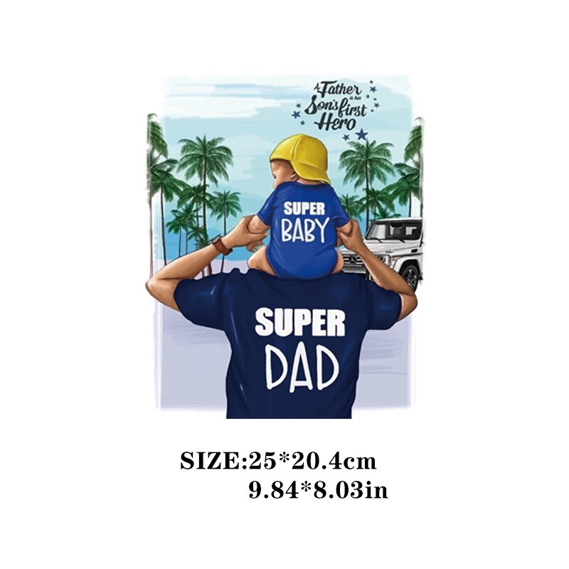 Russian Father Patches For Clothes DIY T-shirt Sti... – Grandado