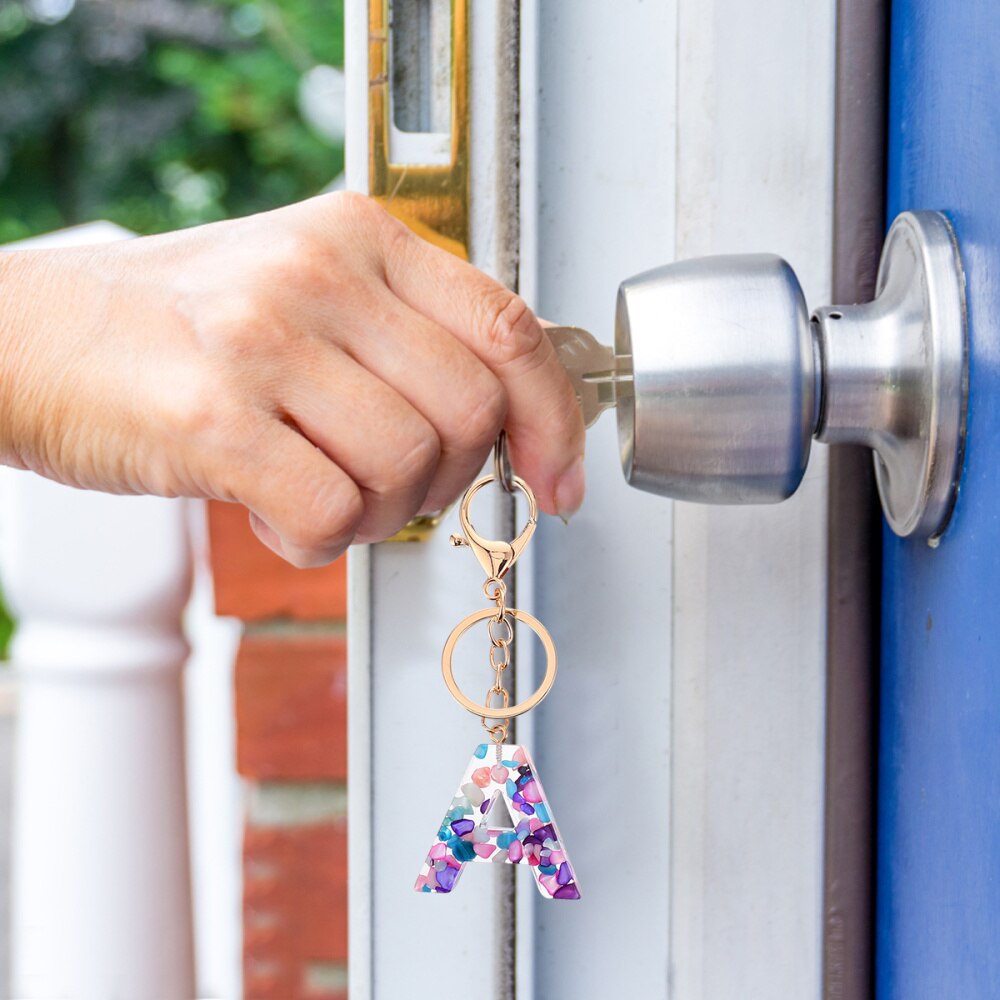 2Pcs Alfabet Sleutelhangers Een B Brief Sleutelhan... – Grandado