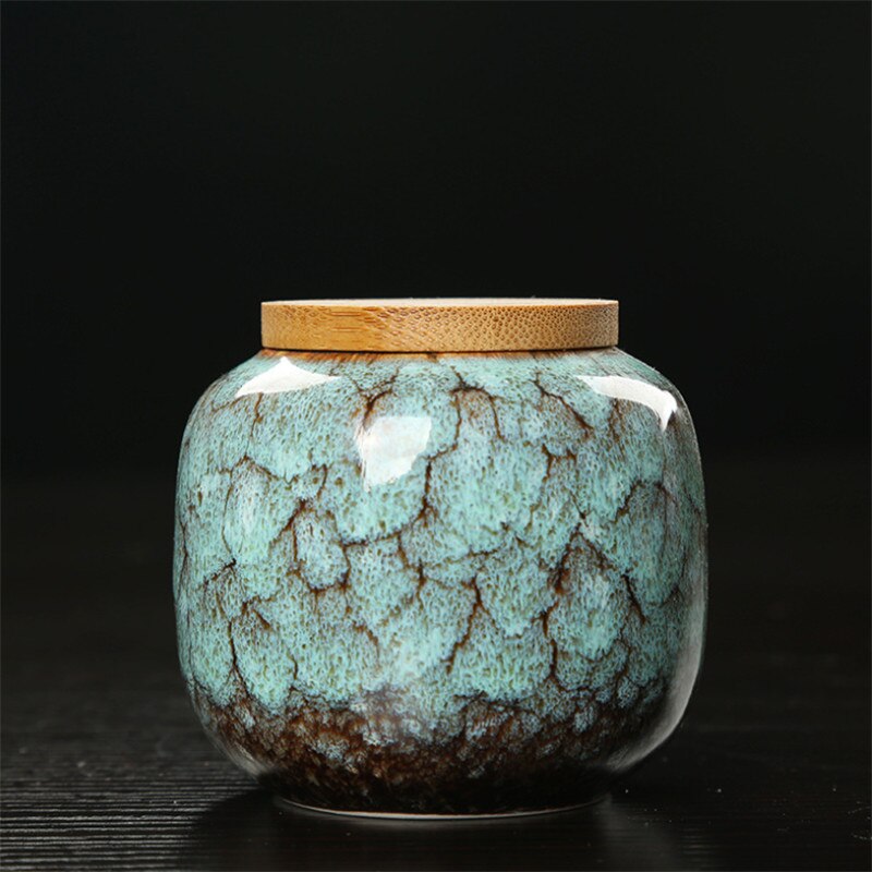 Ceramic Modern Kiln Change Glazed Tea Caddies Port... – Grandado