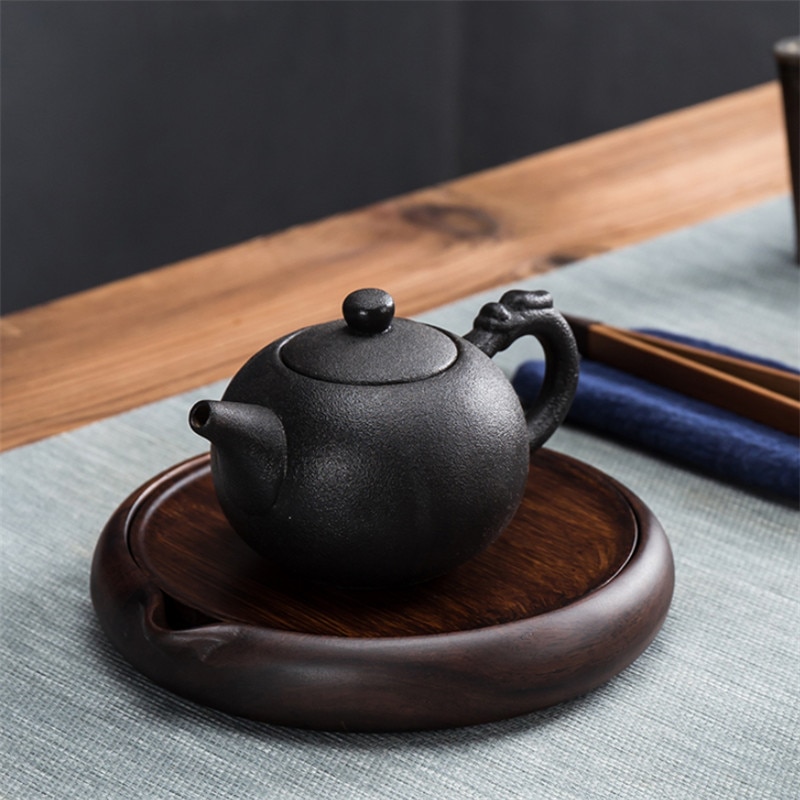 Ebony Solid Wood Tea Ceremony Heat Insulation Tea ... – Vicedeal